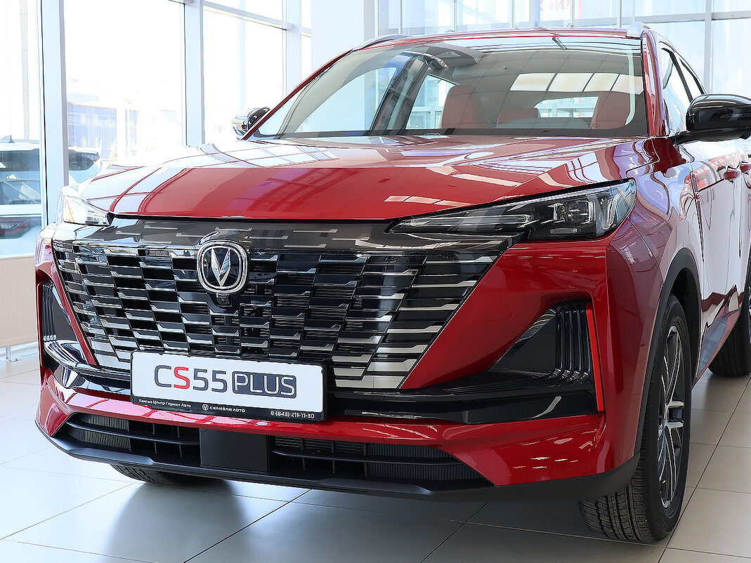 Купить новый Changan CS55 Plus II 1.5 AMT (181 л.с.) бензин робот в Казани: красный Чанган ...