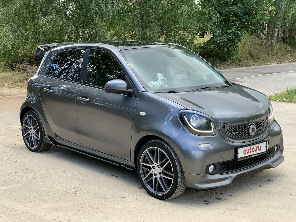 Купить б/у Smart Forfour II Brabus 0.9 AMT (109 л.с.) бензин робот в Пущино: серый Смарт Фофо II ...