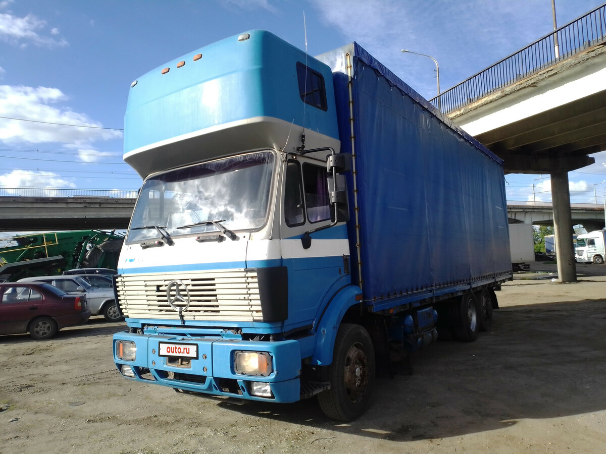 Купить б/у Mercedes-Benz 2435 дизель полуавтомат в Пензе: синий тент ...