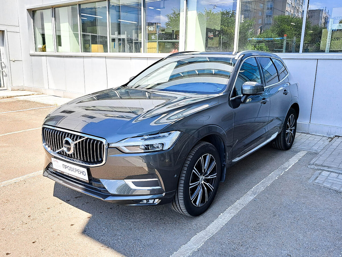 Купить б/у Volvo XC60 II 2.0 AT (249 л.с.) 4WD бензин автомат в Казани: серый Вольво XC60 II ...