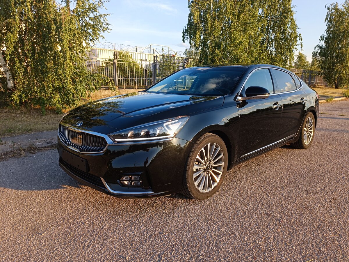 Купить б/у Kia K7 YG (II) 2.4 AT (190 л.с.) бензин автомат в Ульяновске: чёрный Киа K7 YG (II ...