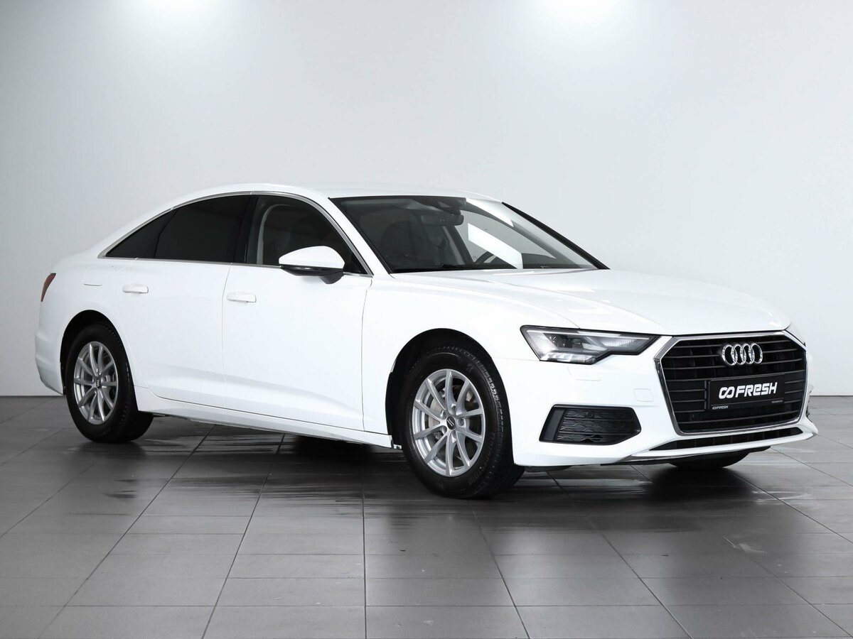 Купить б/у Audi A6 V (C8) 40 TFSI Long 2.0 AMT (190 л.с.) бензин робот в Ставрополе: белый Ауди ...