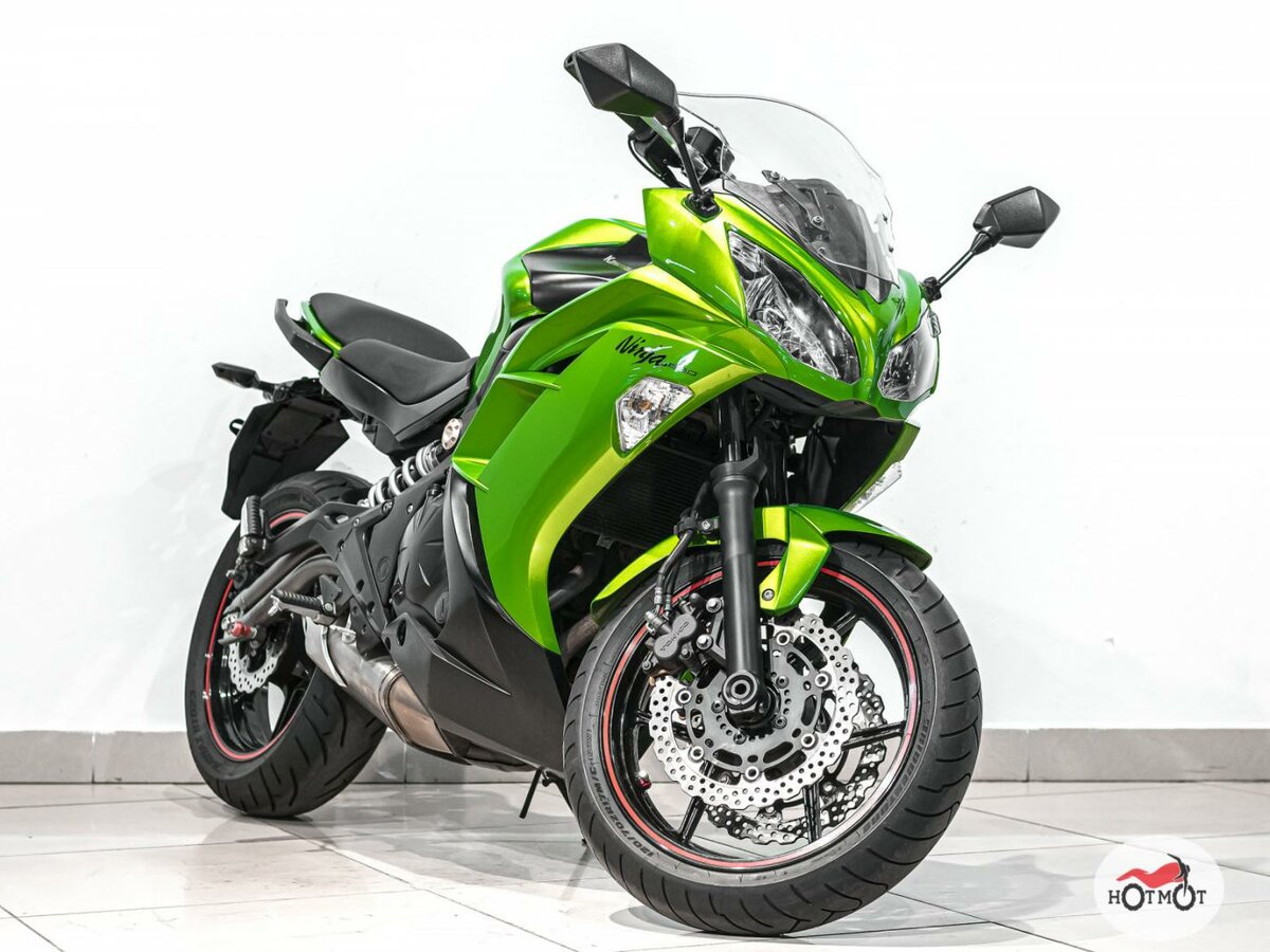 Купить б/у Kawasaki ER-6F (Ninja 650R) инжектор 6 передач в Москве: зелёный классик 2013 года на ...