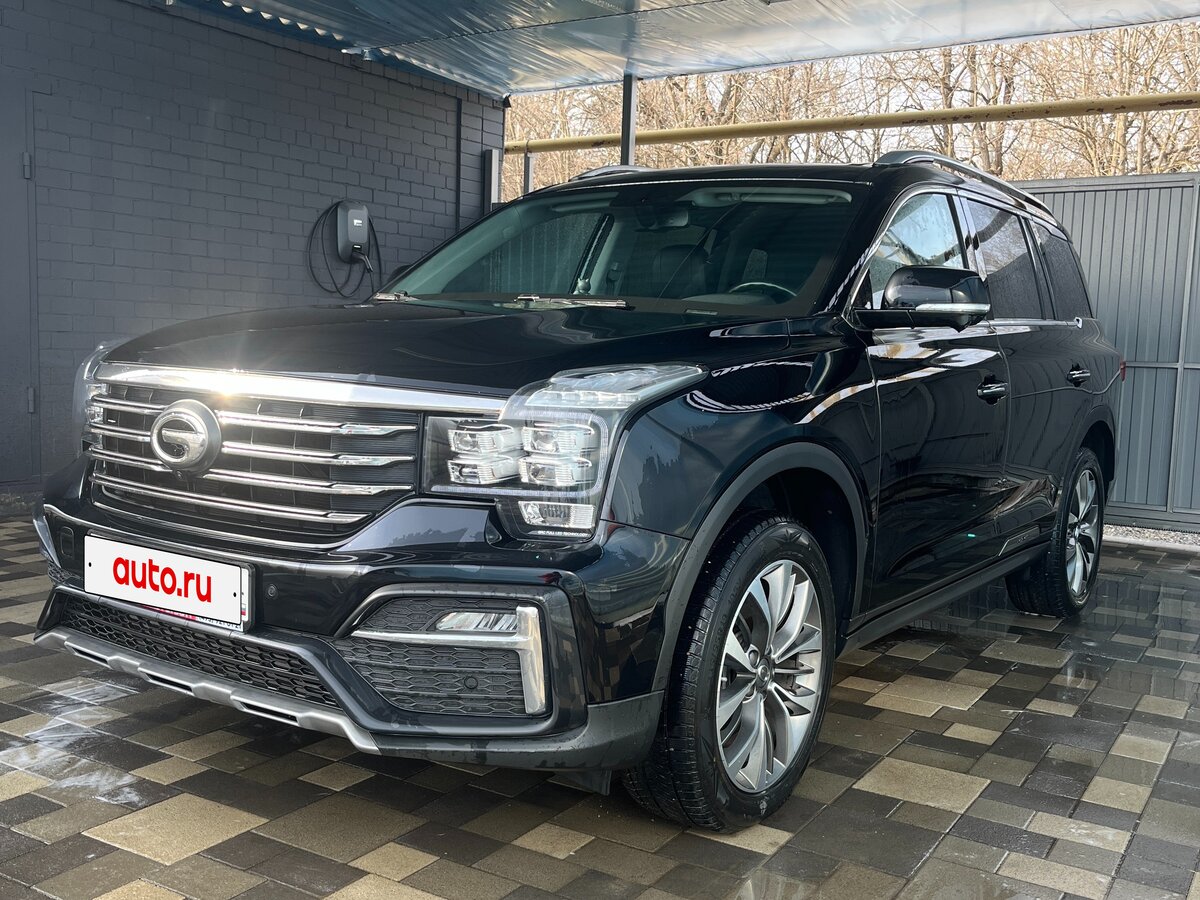 Купить б/у GAC GS8 I 2.0 AT (190 л.с.) 4WD бензин автомат в Прогрессе: чёрный ГАК ГС8 I ...