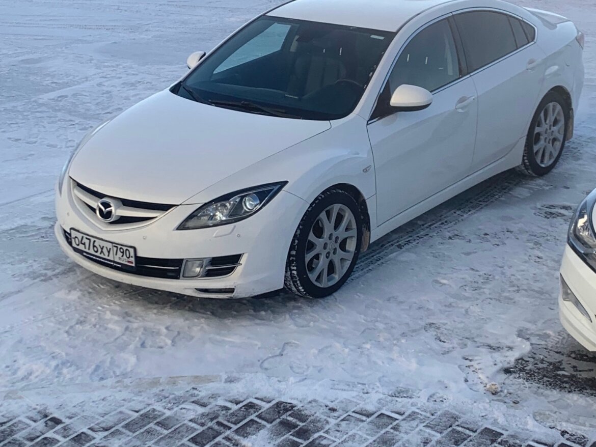Купить б/у Mazda 6 II (GH) 2.5 MT (170 л.с.) бензин механика в Озерецком: белый Мазда 6 II (GH ...