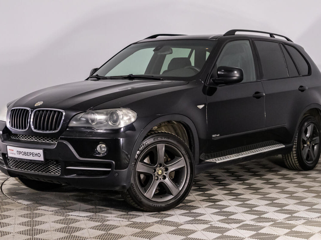 Купить б/у BMW X5 II (E70) 3.0si 3.0 AT (264 л.с.) 4WD бензин автомат в Санкт-Петербурге: чёрный ...
