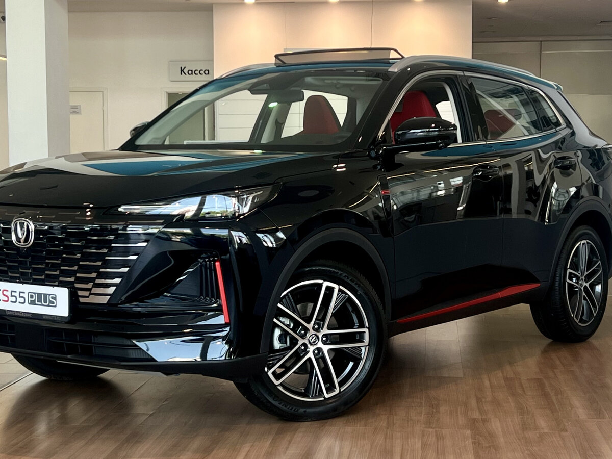 Купить новый Changan CS55PLUS I Рестайлинг 1.5 AMT (181 л.с.) бензин робот в Казани: чёрный ...