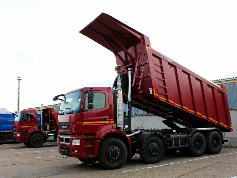 Купить новый КамАЗ 65801 дизель механика в Твери: пурпурный самосвал 2024 года по цене 10 900 ...