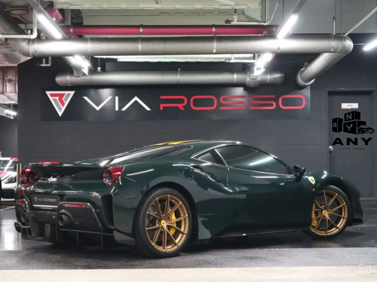 Купить б/у Ferrari 488 2015-2019 Pista 3.9 AMT (720 л.с.) бензин робот во Владивостоке: зелёный ...