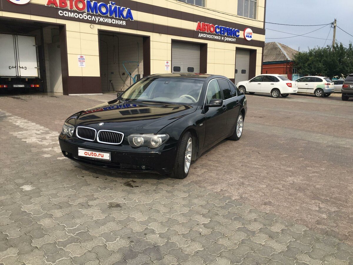 Купить б/у BMW 7 серии IV (E65/E66) 735i 3.6 AT (272 л.с.) бензин автомат в Курганинске: чёрный ...