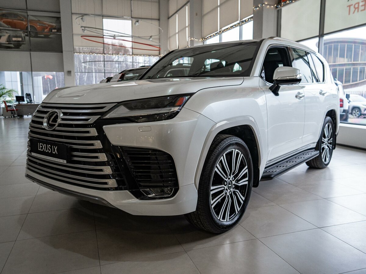 Купить новый Lexus LX IV 600 3.5 AT (415 л.с.) 4WD бензин автомат в Москве: белый Лексус ЛХ IV ...