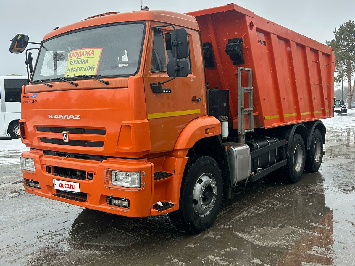 Купить б/у КамАЗ 6520 дизель механика в Самаре: жёлтый самосвал 2023 года по цене 4 650 000 ...