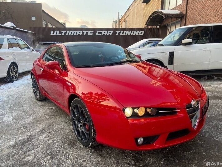 Купить б/у Alfa Romeo Brera 2006-2010 3.2 AT (260 л.с.) 4WD бензин автомат в Казани: красный ...