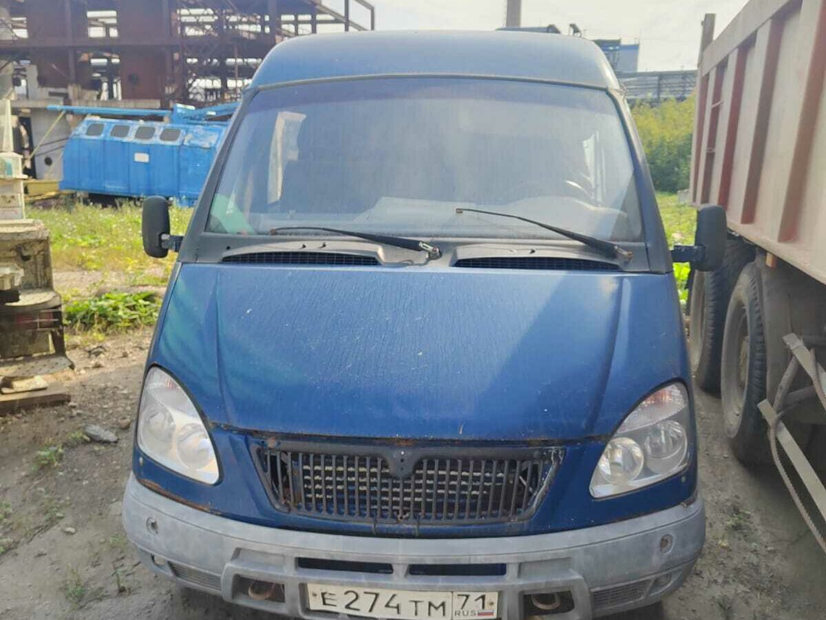Купить б/у ГАЗ ГАЗель (2705) бензин механика в Новомосковске: синий цельнометаллический фургон ...