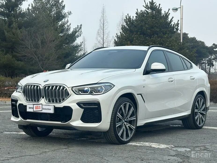 Купить б/у BMW X6 III (G06) 40i 3.0 AT (340 л.с.) 4WD бензин автомат во Владивостоке: белый БМВ ...
