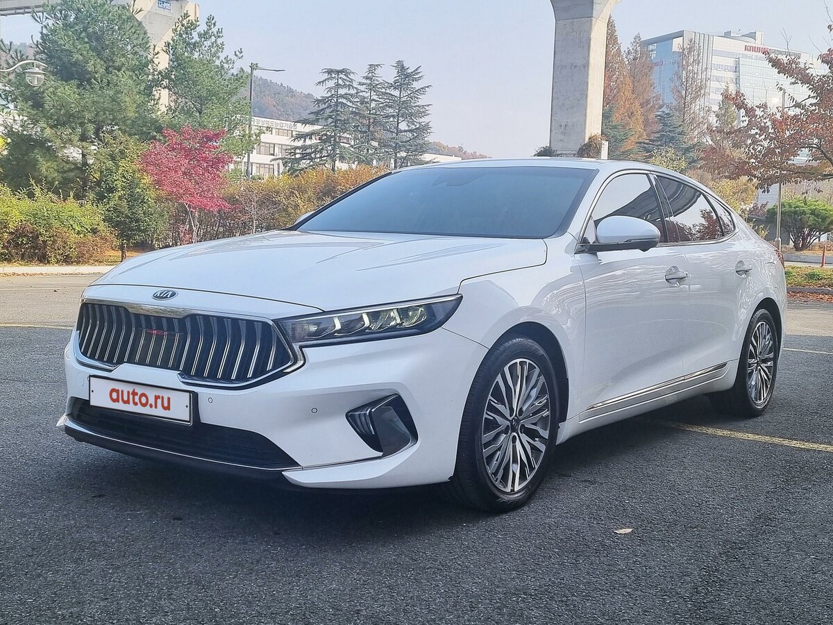 Купить б/у Kia K7 YG (II) Рестайлинг 2.5 AT (198 л.с.) бензин автомат во Владивостоке: белый Киа ...