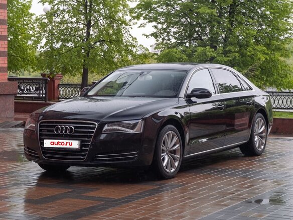 Купить б/у Audi A8 III (D4) Long 4.2 AT (372 л.с.) 4WD бензин автомат в Москве: серый Ауди А8 ...