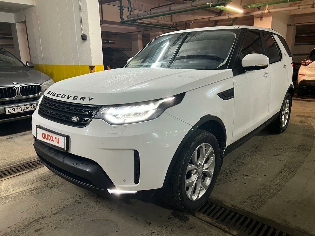 Купить б/у Land Rover Discovery V 3.0d AT (249 л.с.) 4WD дизель автомат в Ярославле: белый Ленд ...