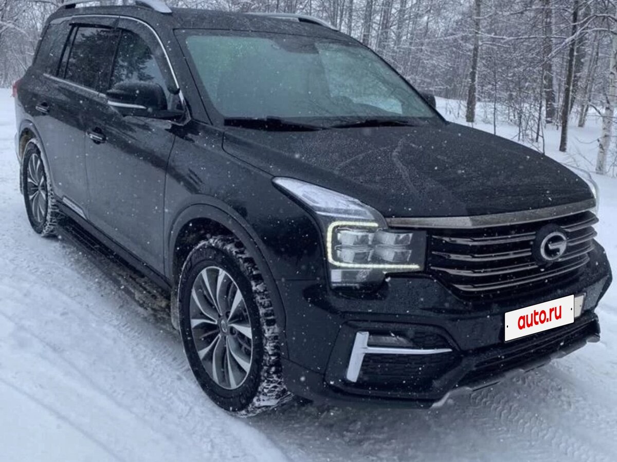 Купить б/у GAC GS8 I 2.0 AT (190 л.с.) 4WD бензин автомат в Сургуте: чёрный ГАК ГС8 I ...