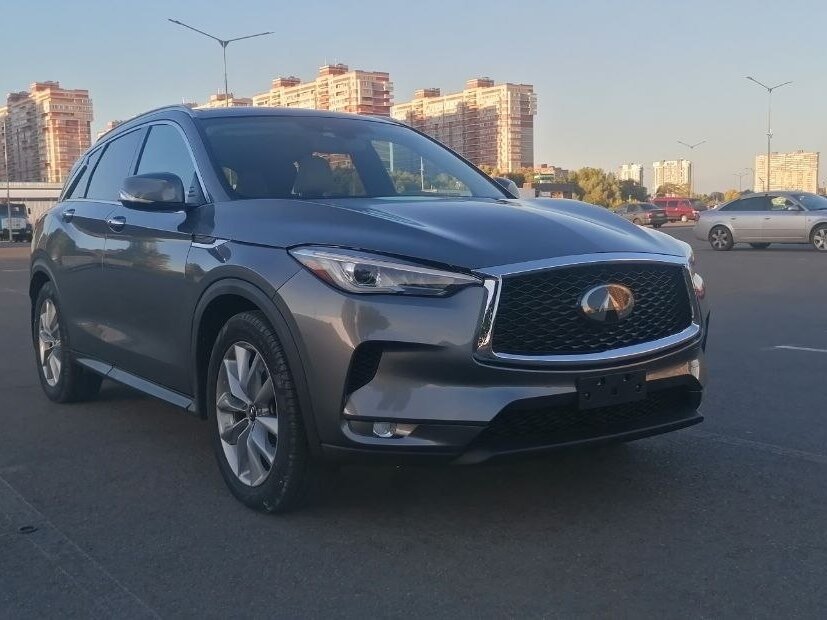 Купить б/у Infiniti QX50 II 2.0 CVT (272 л.с.) бензин вариатор в Тлюстенхабле: серый Инфинити ку ...