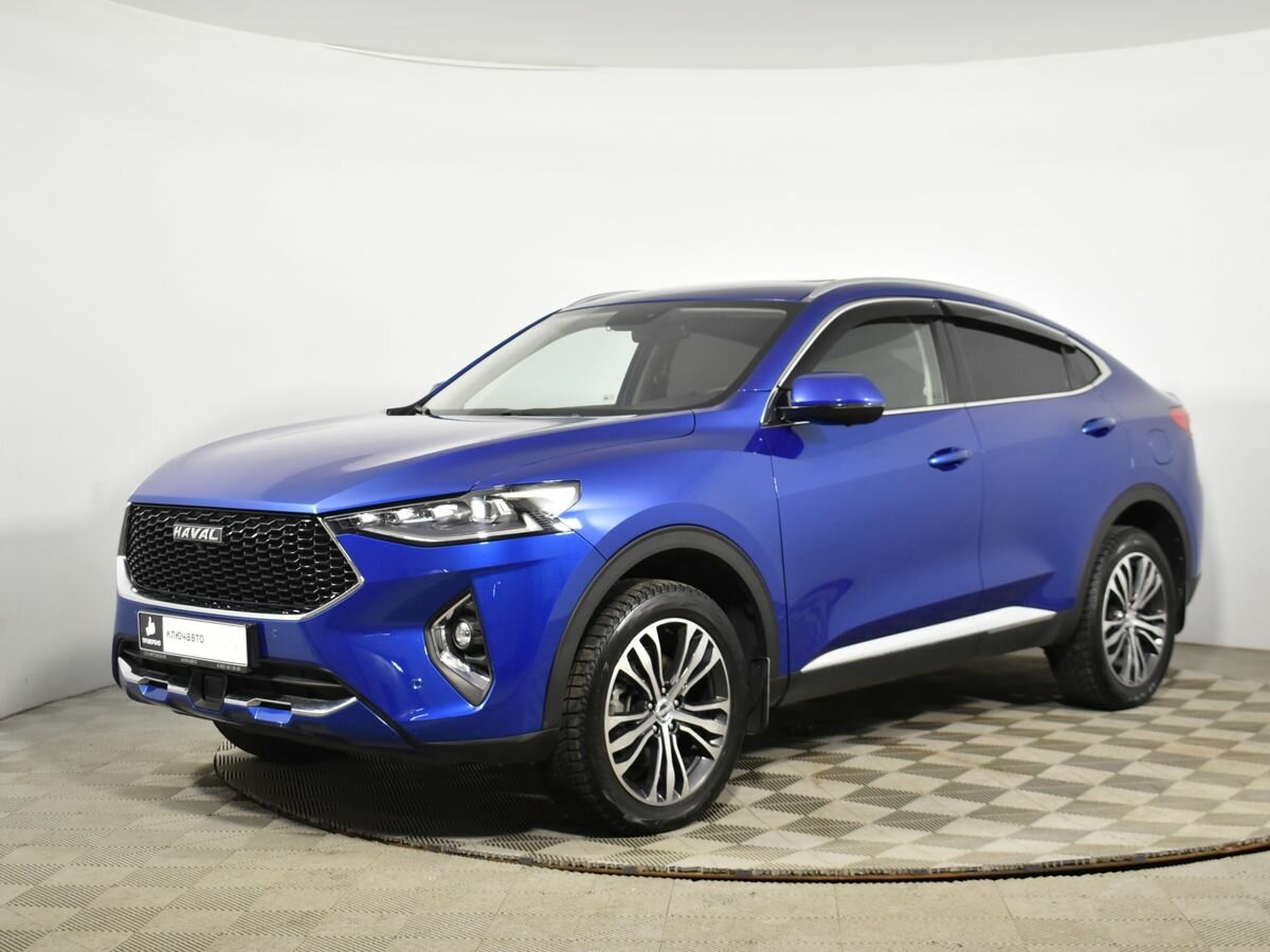 Купить б/у Haval F7x I 2.0 AMT (190 л.с.) 4WD бензин робот в Санкт-Петербурге: синий Хавэйл Ф7х ...