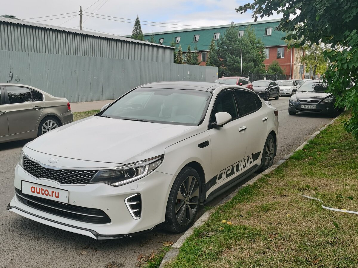 Купить б/у Kia Optima IV 2.4 AT (188 л.с.) бензин автомат в Туле: белый ...