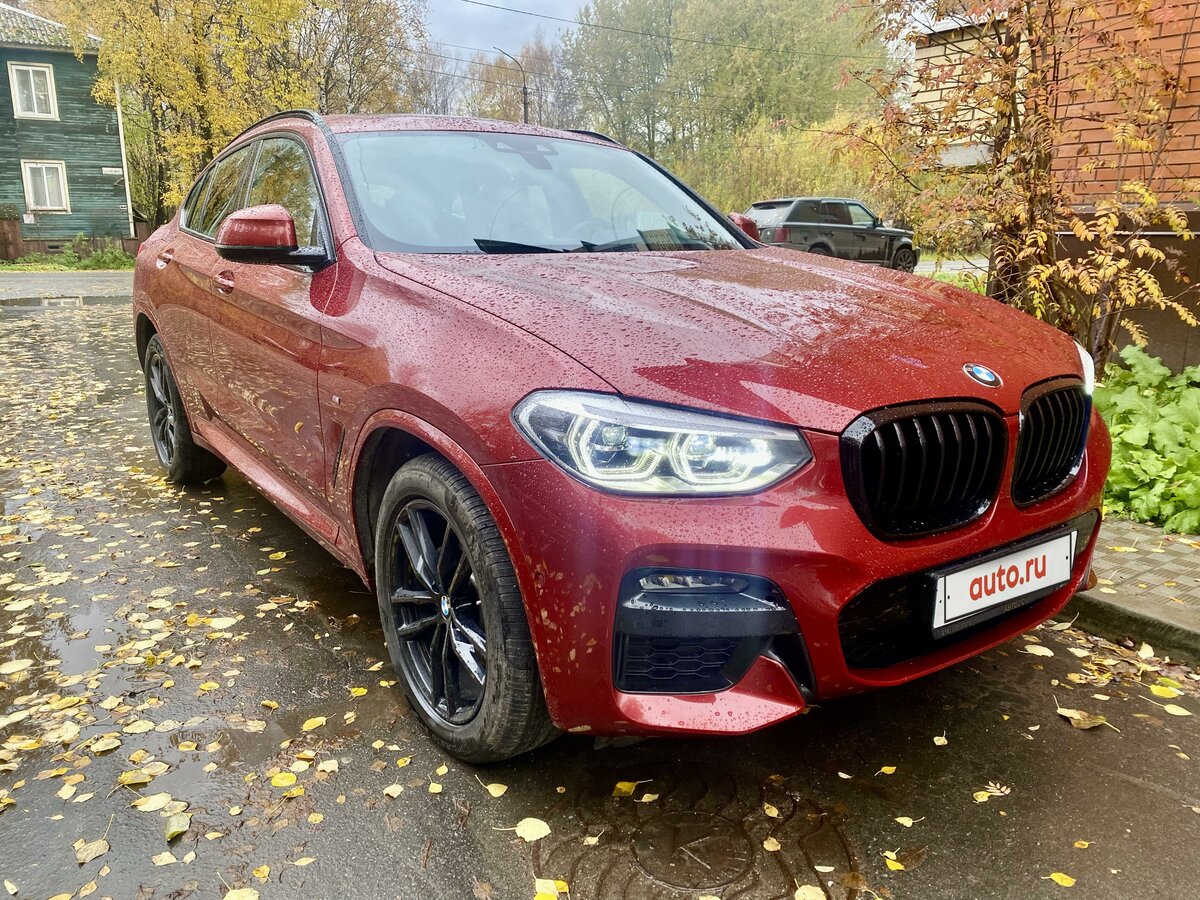 Купить б/у BMW X4 II (G02) 20i 2.0 AT (184 л.с.) 4WD бензин автомат в Архангельске: пурпурный ...