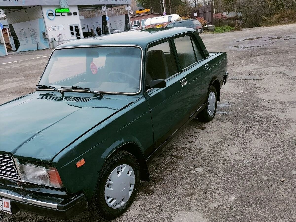 Купить б/у Lada (ВАЗ) 2107 1982-2012 1.6 MT (74 л.с.) бензин механика в Касимове: зелёный Лада ...