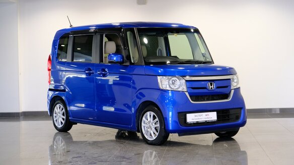 Купить б/у Honda N-BOX II 0.7 CVT (58 л.с.) бензин вариатор в Новосибирске: синий Хонда н-бокс ...