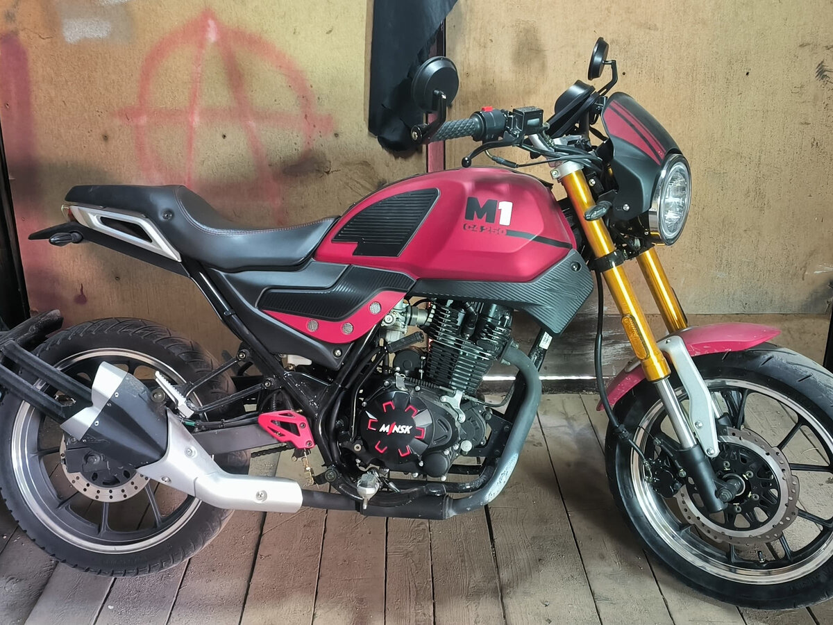 Купить б/у Minsk (Минск) C4 250 карбюратор 5 передач в Подольске: пурпурный naked bike 2022 года ...