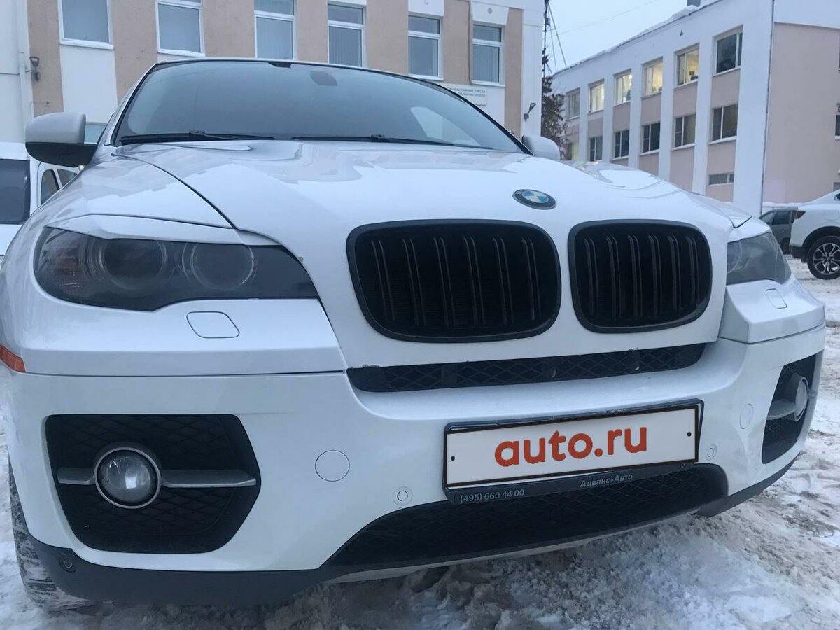 Купить б/у BMW X6 I (E71) 35i 6-speed 3.0 AT (306 л.с.) 4WD бензин автомат в Костроме: белый БМВ ...