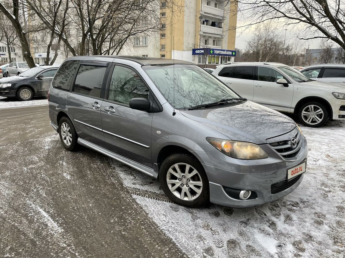 Купить б/у Mazda MPV II (LW) Рестайлинг 3.0 AT (197 л.с.) бензин автомат в Москве: серый Мазда ...