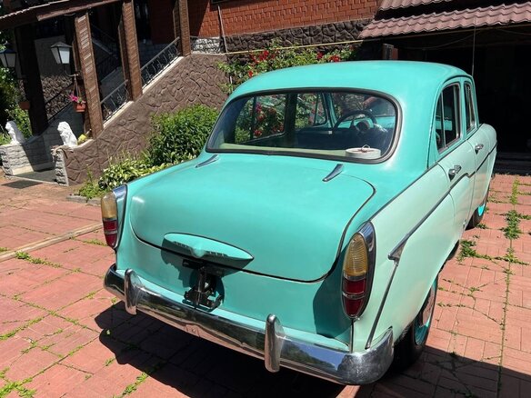 Купить б/у Москвич 407 1958-1963 1.4 MT (45 л.с.) бензин механика в Захарове: голубой Москвич ...