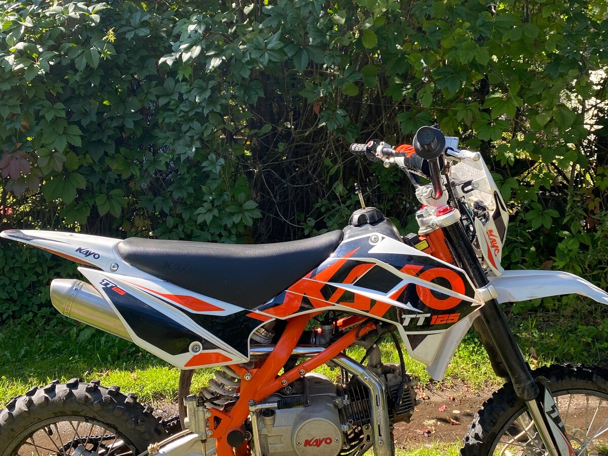 Купить б/у KAYO Basic TT125 карбюратор 4 передачи в Москве: оранжевый питбайк 2023 года по цене ...