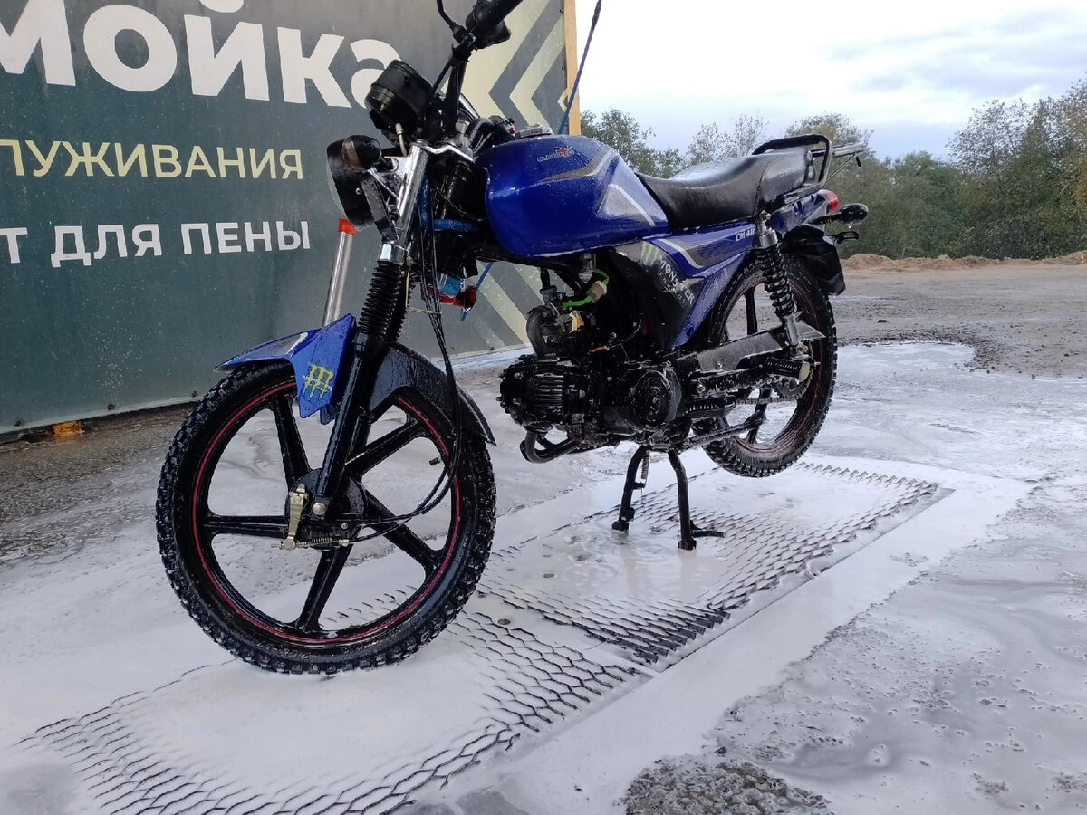 Купить б/у ABM Alpha 110 карбюратор 4 передачи в Петрозаводске: синий ...