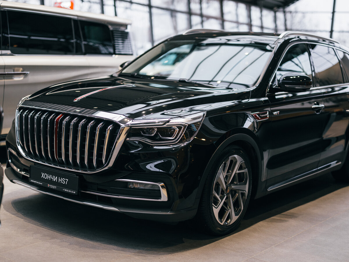 Купить новый Hongqi HS7 I 3.0 AT (337 л.с.) 4WD бензин автомат в Санкт-Петербурге: чёрный Хончи ...