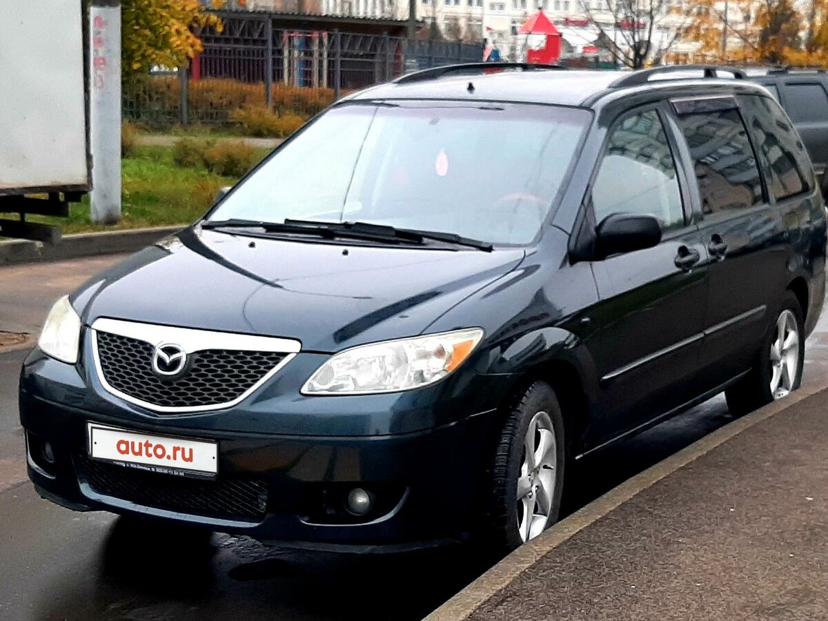 Купить б/у Mazda MPV II (LW) Рестайлинг 2.0d MT (136 л.с.) дизель механика в Москве: зелёный ...