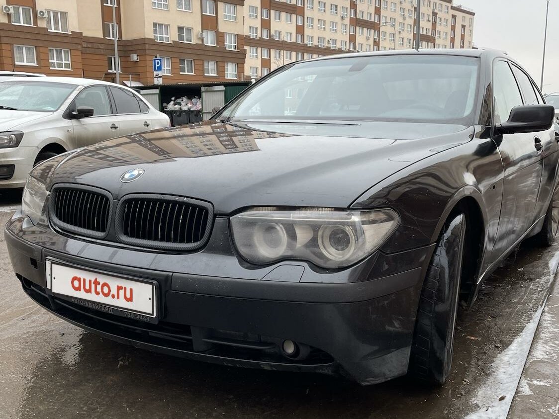 Купить б/у BMW 7 серии IV (E65/E66) 730d 3.0d AT (218 л.с.) дизель автомат в Лопатине: чёрный ...