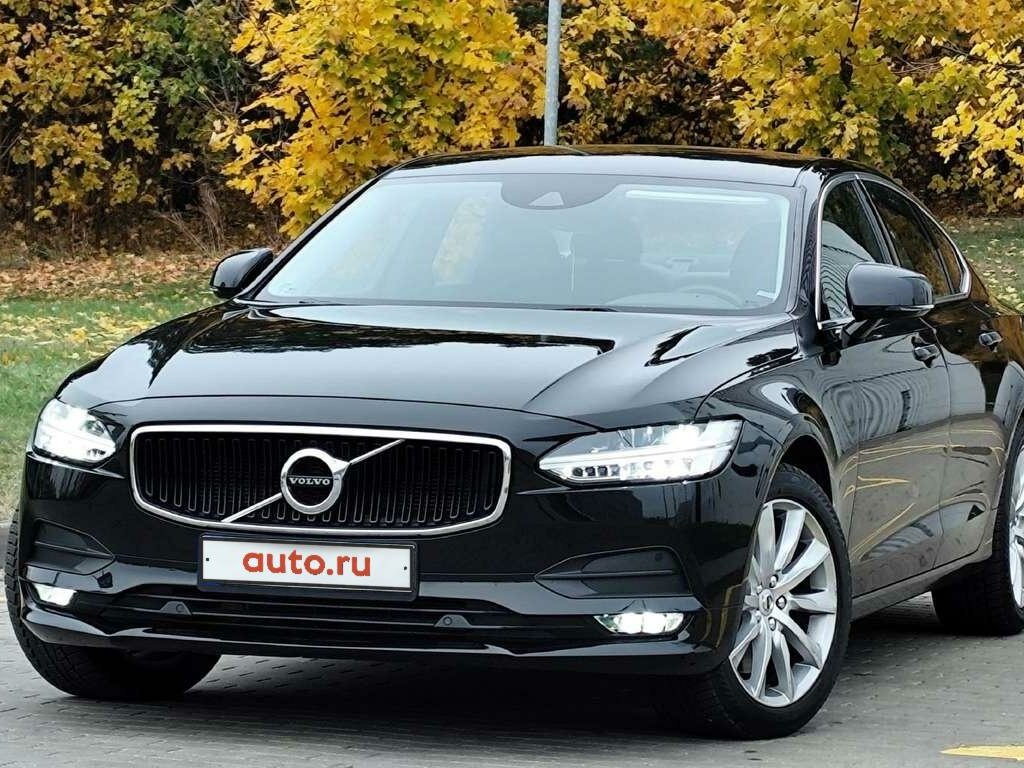 Купить б/у Volvo S90 II Long 2.0 AT (250 л.с.) бензин автомат в Ростове-на-Дону: чёрный Вольво ...