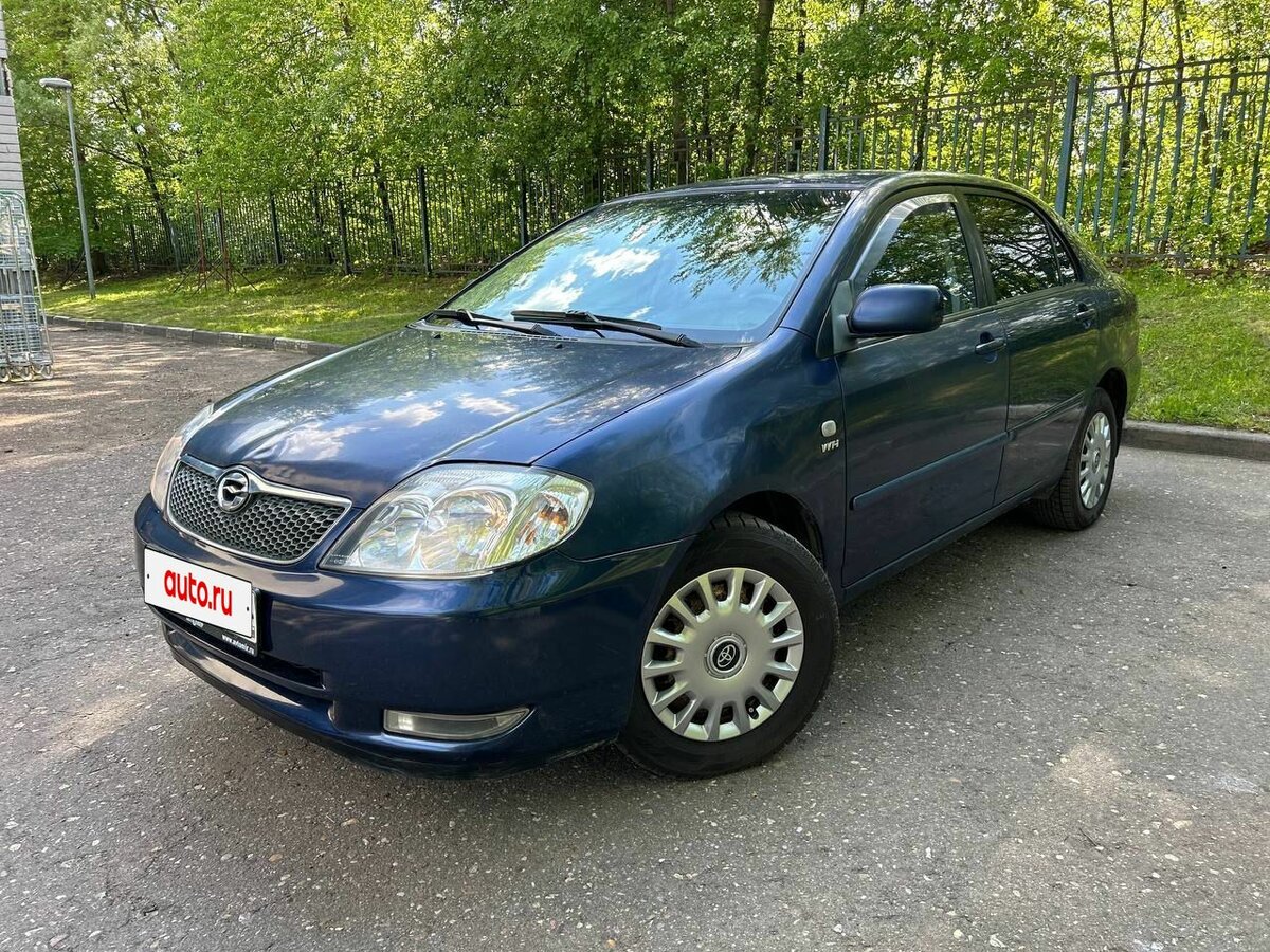 Купить б/у Toyota Corolla IX (E120, E130) 1.6 AT (110 л.с.) бензин автомат в Курске: синий ...