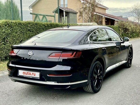 Купить б/у Volkswagen Arteon I 1.5 AMT (150 л.с.) бензин робот в Пскове: чёрный Фольксваген ...