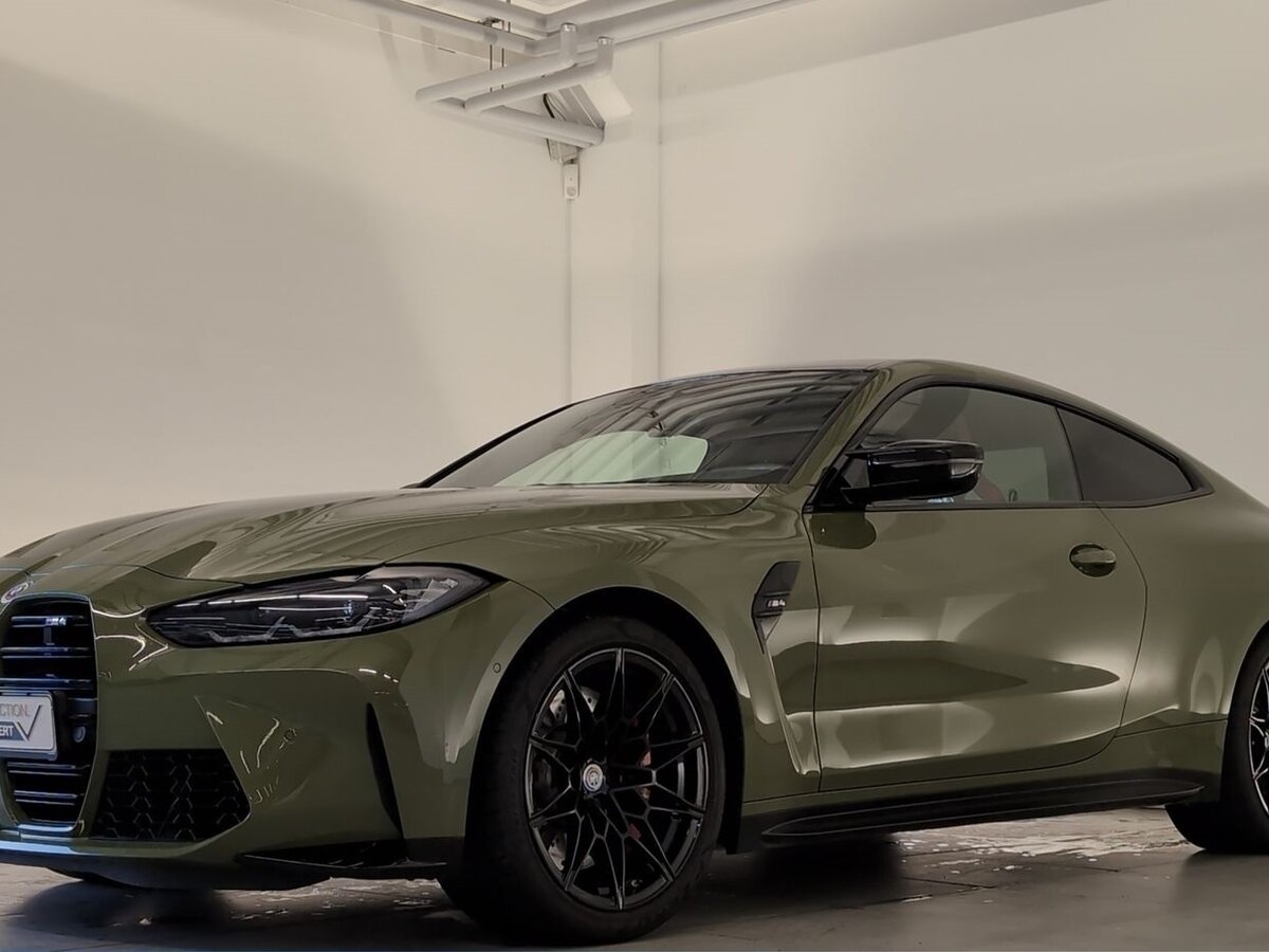 Купить б/у BMW M4 G82/G83 3.0 MT (480 л.с.) бензин механика в Благовещенске: зелёный БМВ М4 G82 ...