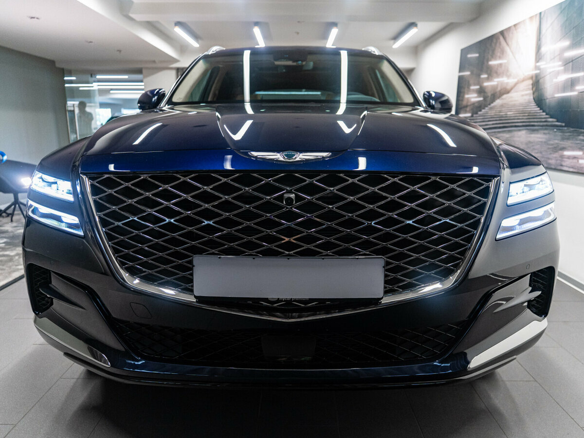 Купить новый Genesis GV80 I 3.5 AT (379 л.с.) 4WD бензин автомат в Санкт-Петербурге: синий ...