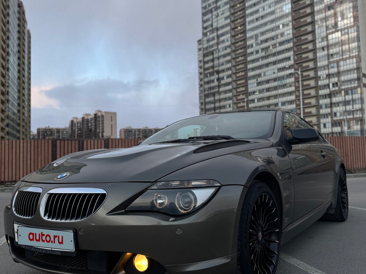 Купить б/у BMW 6 серии II (E63/E64) 630i 3.0 AT (258 л.с.) бензин автомат в Мурино: серый БМВ 6 ...
