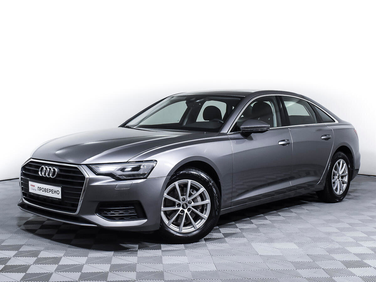 Купить б/у Audi A6 V (C8) 40 TFSI 2.0 AMT (190 л.с.) бензин робот в Москве: серый Ауди А6 V (C8 ...