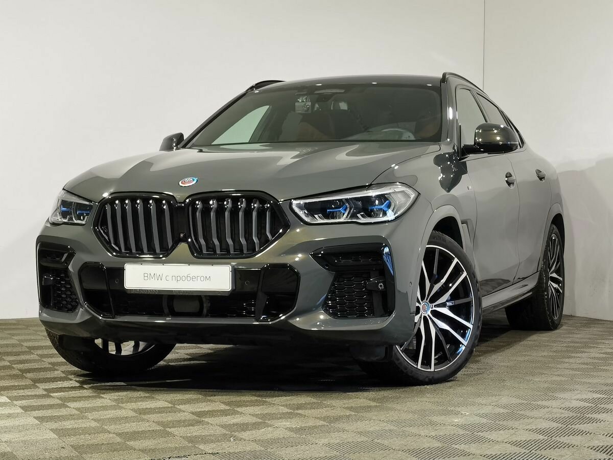 Купить б/у BMW X6 III (G06) 40d 3.0d AT (340 л.с.) 4WD дизель автомат в Санкт-Петербурге: серый ...