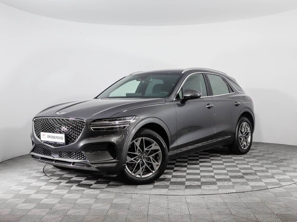 Купить б/у Genesis GV70 I 2.5 AT (249 л.с.) 4WD бензин автомат в Москве: серый Генезис ГВ70 I ...
