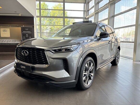 Купить новый Infiniti QX60 II 3.5 AT (279 л.с.) 4WD бензин автомат в Москве: серый Инфинити ку ...