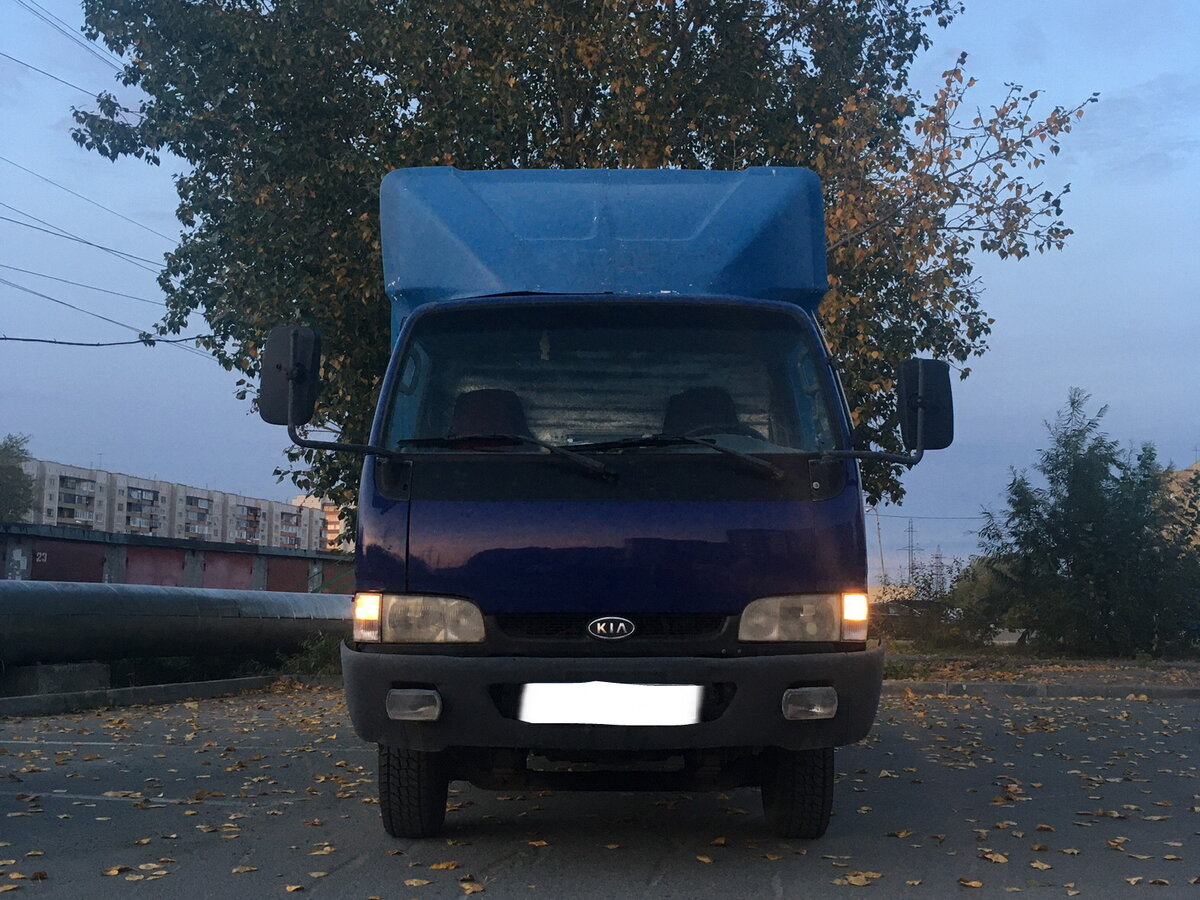 Купить б/у Kia K3600 дизель механика в Тюмени: синий фургон 2004 года ...