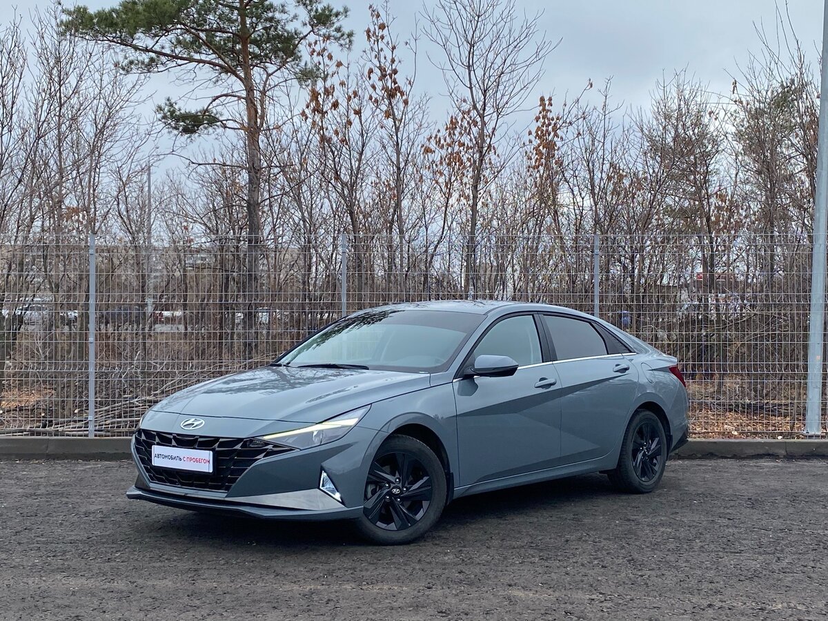 Купить б/у Hyundai Elantra VII (CN7) 1.6 AT (128 л.с.) бензин автомат в Оренбурге: серый Хендэ ...